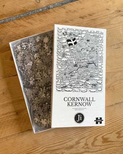 Cornwall Jigsaw puzzle - 1000 pieces | James Illustrates