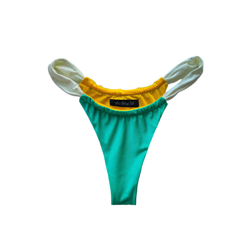 TANGA MONICA - MINT x YELLOW | LO.OLI.TA SWIMWEAR