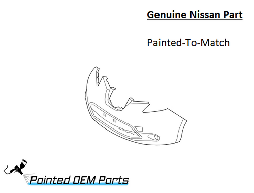 Painted 2013-2017 Nissan Leaf Front Bumper Cover | Genuine OEM