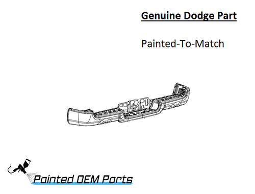 Painted 2019-2024 Dodge Ram 1500 Rear Bumper | Genuine OEM