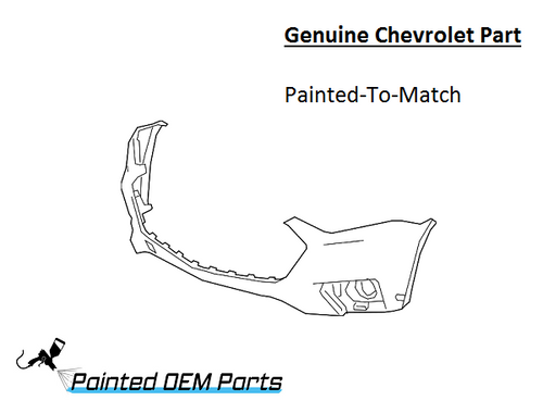 Painted 2018-2021 Chevrolet Traverse Front Bumper Cover | Genuine OEM