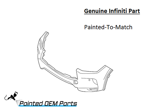 Painted 2019-2022 Infiniti QX50 Front Bumper Cover | Genuine OEM