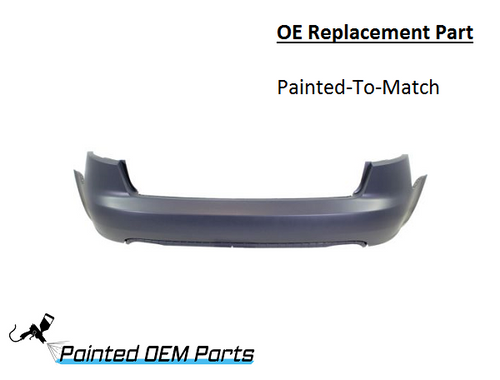 Painted 2005-2008 Audi A4 A4 Quattro Rear Bumper Cover | OE Replacement