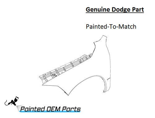 Painted 2009-2018 Dodge Ram 1500 Front Fender | Genuine OEM