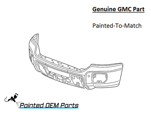 Painted 2015-2019 GMC Sierra 2500 3500 Front Bumper | Genuine OEM