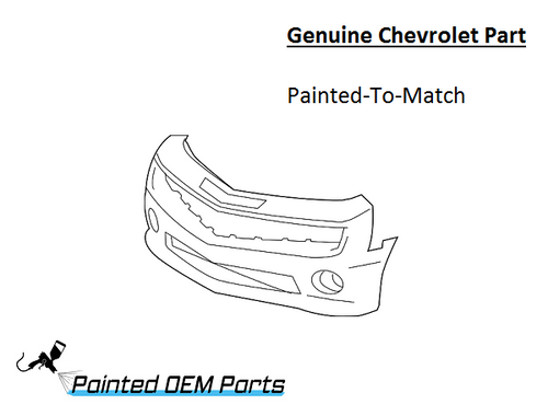 Painted 2010-2013 Chevrolet Camaro Front Bumper Cover | Genuine OEM