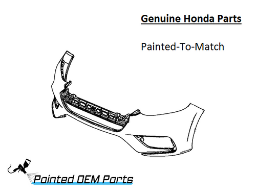 Painted 2019-2022 Honda Insight Front Bumper Cover | Genuine OEM