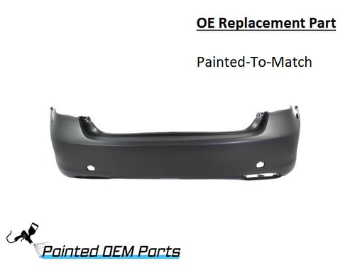Painted 2007-2009 Lexus LS460 LS 460 Rear Bumper Cover | OE Replacement