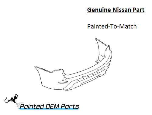 Painted 2017-2020 Nissan Pathfinder Rear Bumper Cover | Genuine OEM