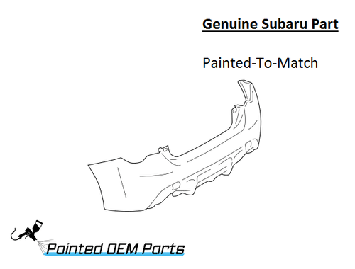Painted 2013-2020 Subaru BRZ Rear Bumper Cover | Genuine OEM