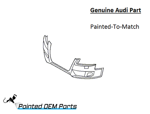 Painted 2008-2012 Audi A5 A5 Quattro Front Bumper | Genuine OEM