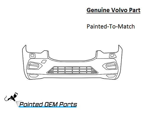 Painted 2018-2021 Volvo XC60 Front Bumper Cover | Genuine OEM