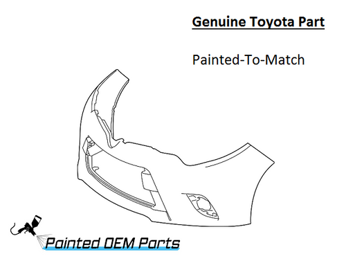 Painted 2014-2016 Toyota Corolla Front Bumper Cover | Genuine OEM