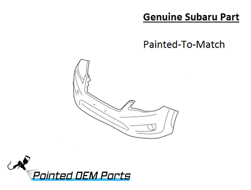 Painted 2013-2015 Subaru XV Crosstrek Front Bumper Cover | Genuine OEM