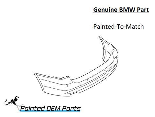 Painted 2016-2018 BMW 3 Series 320 328 330 340 Rear Bumper Cover ...