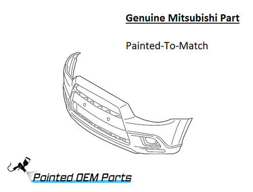 Painted 2013-2015 Mitsubishi Outlander Sport Front Bumper Cover ...