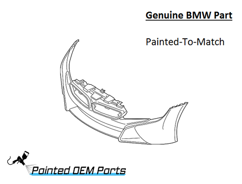Painted 2014-2020 BMW i8 Front Bumper Cover | Genuine OEM