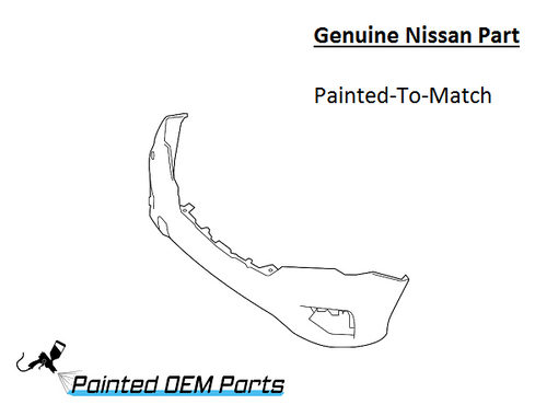 Painted 2017-2020 Nissan Pathfinder Front Bumper Cover | Genuine OEM