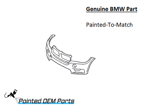 Painted 2014-2018 BMW X5 Front Bumper Cover | Genuine OEM