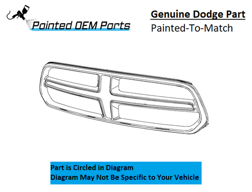Painted 2014-2020 Dodge Durango Front Grille Surround | Genuine OEM