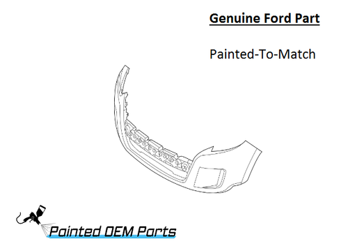 Painted 2011-2014 Ford Edge Front Bumper Cover | Genuine OEM
