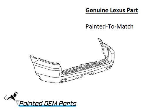 Painted 2003-2009 Lexus GX470 GX 470 Rear Bumper Cover | Genuine OEM