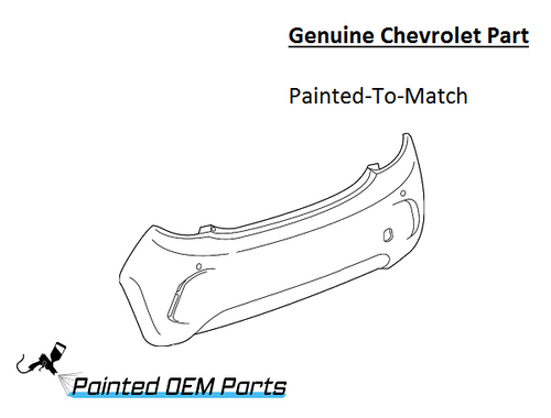 Painted 2016-2022 Chevrolet Spark Rear Bumper Cover | Genuine OEM