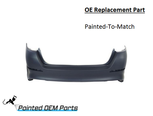 Painted 2014-2015 Kia Optima Rear Bumper Cover | OE Replacement