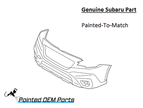 Painted 2020-2022 Subaru Outback Front Bumper Cover | Genuine OEM