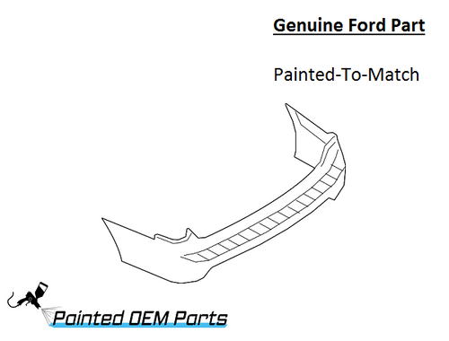 Painted 2018-2021 Ford Expedition Rear Bumper Cover | Genuine OEM