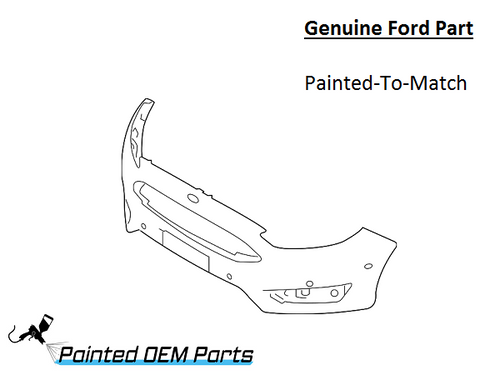 Painted 2015-2018 Ford Focus Front Bumper Cover | Genuine OEM