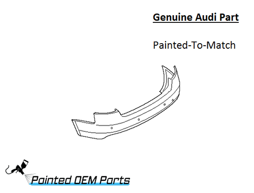 Painted 2008-2012 Audi A5 A5 Quattro Rear Bumper | Genuine OEM