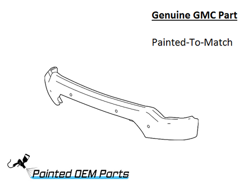 Painted 2019-2021 GMC Sierra 1500 Front Bumper | Genuine OEM