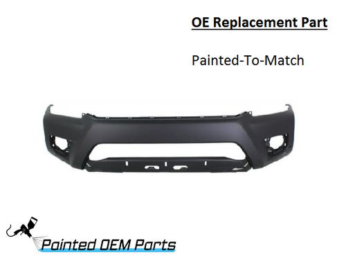 Painted 2012-2015 Toyota Tacoma Front Bumper Cover | OE Replacement