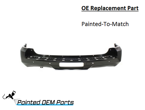 Painted 2007-2014 GMC Yukon Rear Bumper Cover | OE Replacement