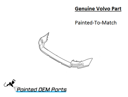 Painted 2007-2014 Volvo XC90 Upper Rear Bumper Cover | Genuine OEM