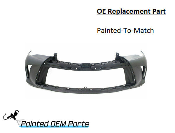 Painted 2015-2017 Toyota Camry Front Bumper Cover | OE Replacement