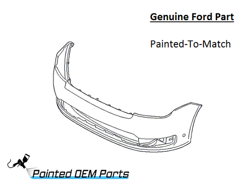 Painted 2013-2019 Ford Flex Front Bumper Cover | Genuine OEM