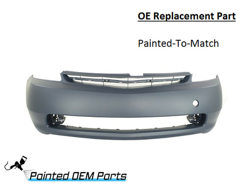 Painted 2004-2009 Toyota Prius Front Bumper Cover | OE Replacement
