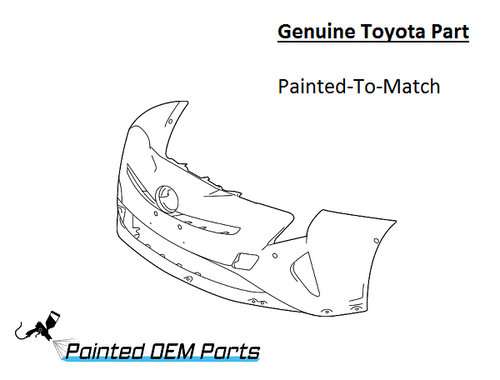 Painted 2016-2018 Toyota Prius Front Bumper Cover | Genuine OEM