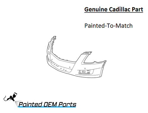 Painted 2013-2017 Cadillac XTS Front Bumper Cover | Genuine OEM