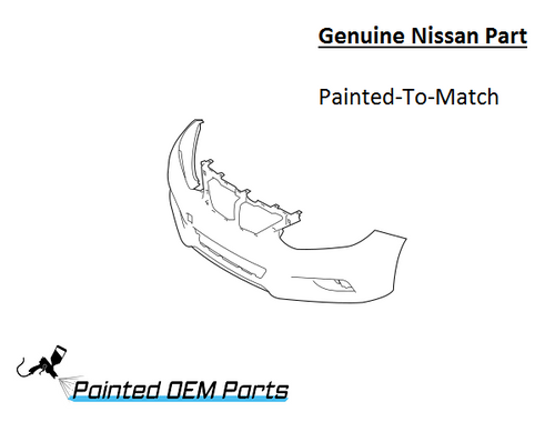 Painted 2016-2018 Nissan Altima Front Bumper Cover | Genuine OEM