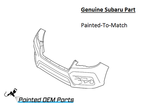 Painted 2019-2022 Subaru Ascent Front Bumper Cover | Genuine OEM