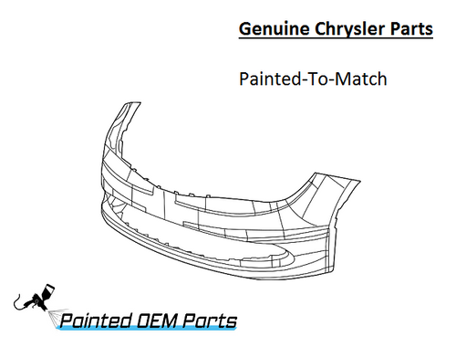 Painted 2017-2020 Chrysler Pacifica Front Bumper Cover | Genuine OEM