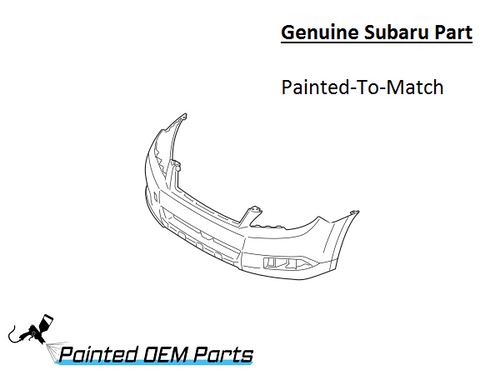 Painted 2013-2014 Subaru Outback Front Bumper Cover | Genuine OEM