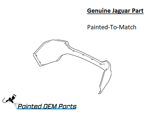 Painted 2017-2019 Jaguar XE Rear Bumper Cover | Genuine OEM