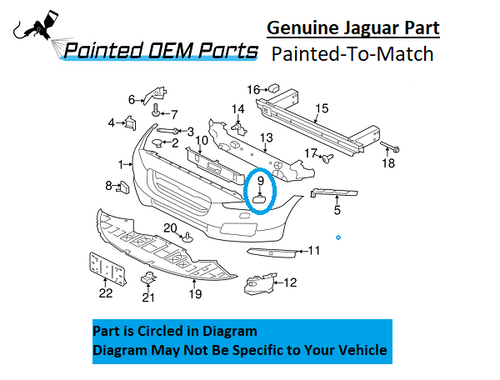 Painted 2016-2020 Jaguar XF Headlamp Washer Cover | Genuine OEM