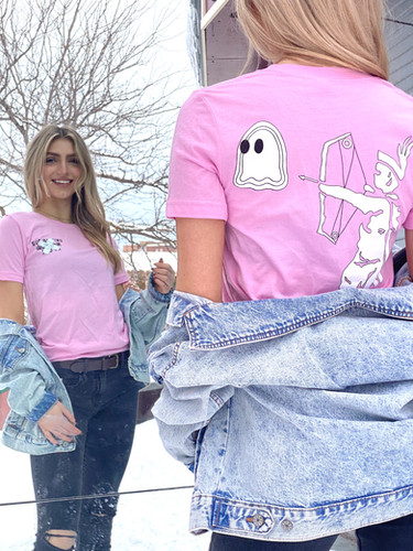 Pink Mental Ghost | Thrifty Duds