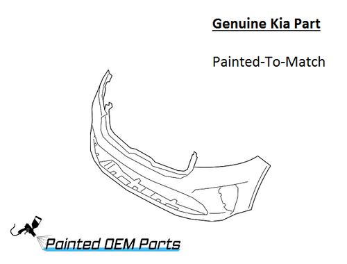 Painted 2019-2020 Kia Sorento Front Bumper Cover | Genuine OEM