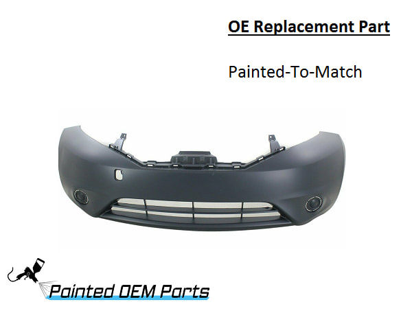 Painted 2014-2016 Nissan Versa Note Front Bumper Cover | OE Replacement